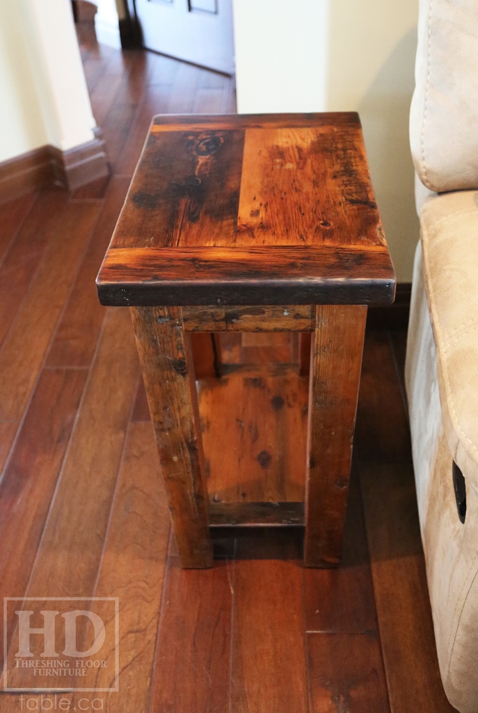 Reclaimed Wood End Tables | HD Threshing