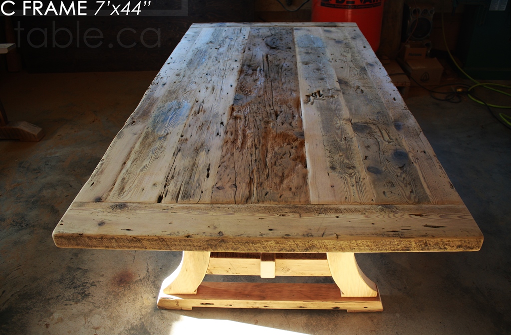 Reclaimed Wood Frame Tables | HD Threshing