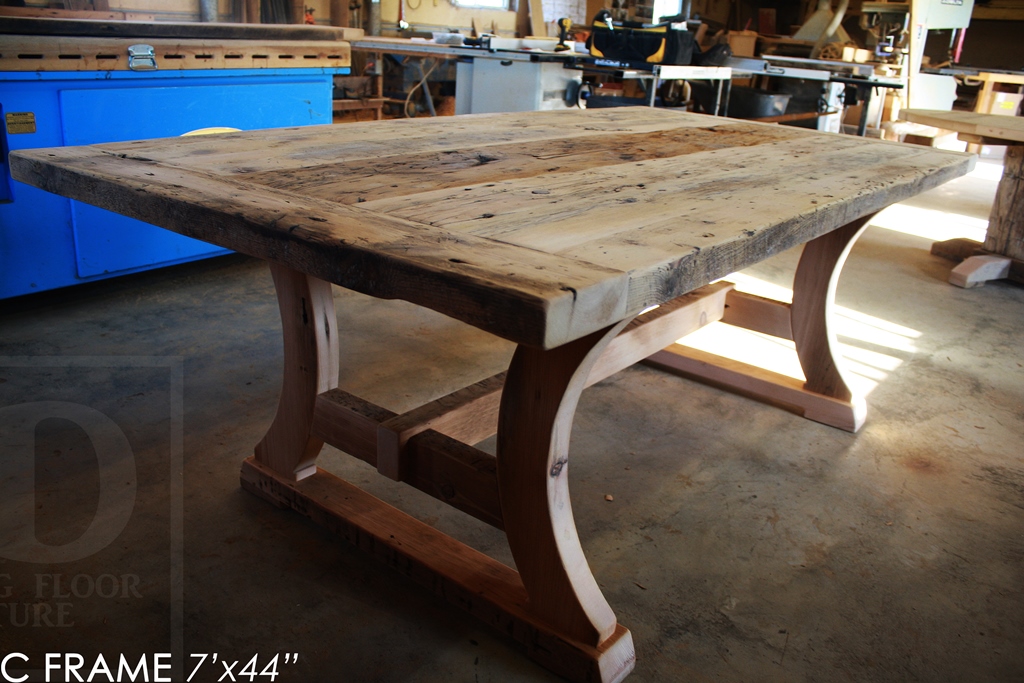 Reclaimed Wood Frame Tables | HD Threshing