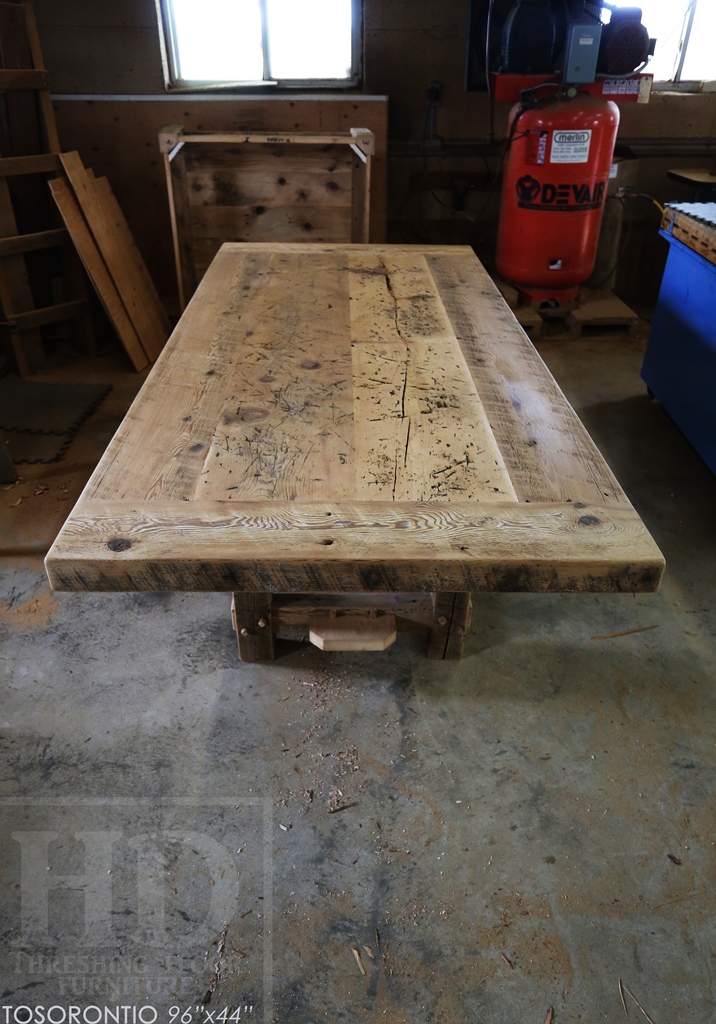 Reclaimed Wood Frame Tables | HD Threshing