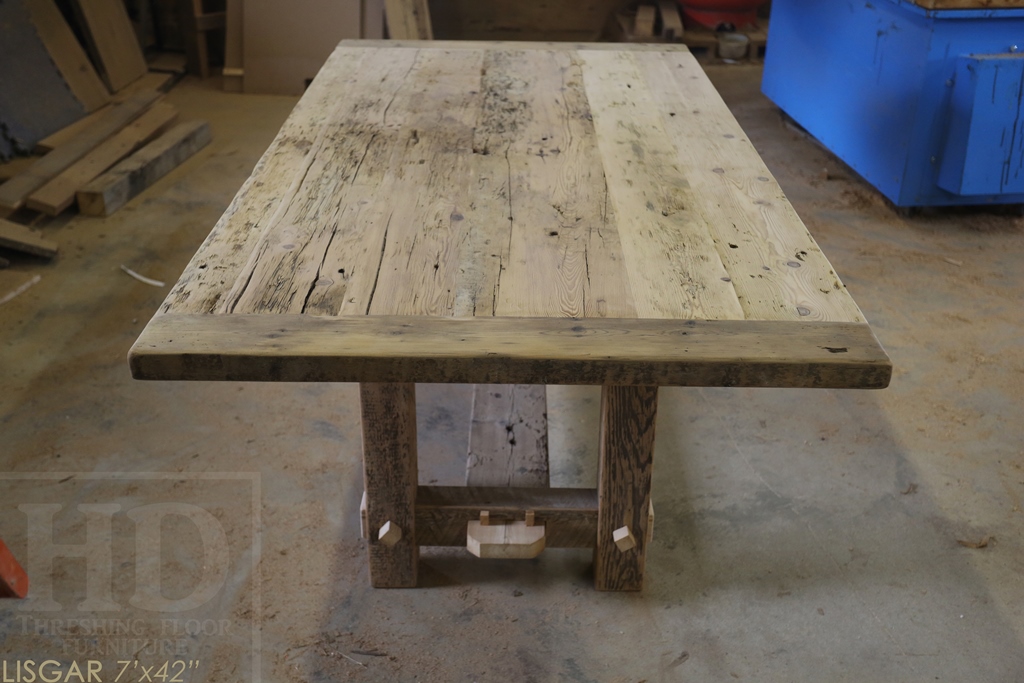 Reclaimed Wood Frame Tables | HD Threshing