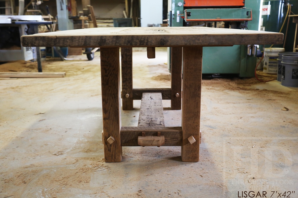 Reclaimed Wood Frame Tables | HD Threshing