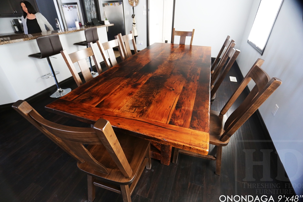 Reclaimed Wood Frame Tables | HD Threshing