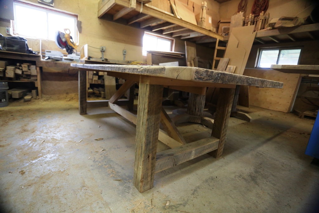 Reclaimed Wood Frame Tables | HD Threshing