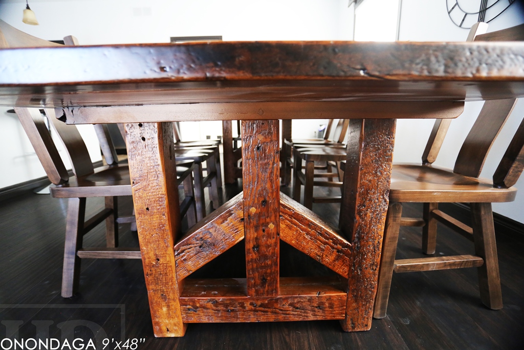 Reclaimed Wood Frame Tables | HD Threshing