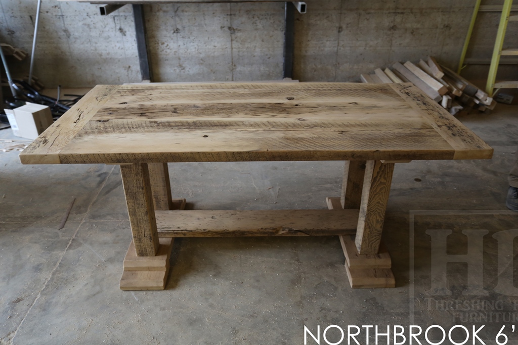 Reclaimed Wood Frame Tables | HD Threshing