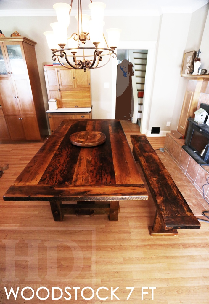 Reclaimed Wood Frame Tables | HD Threshing