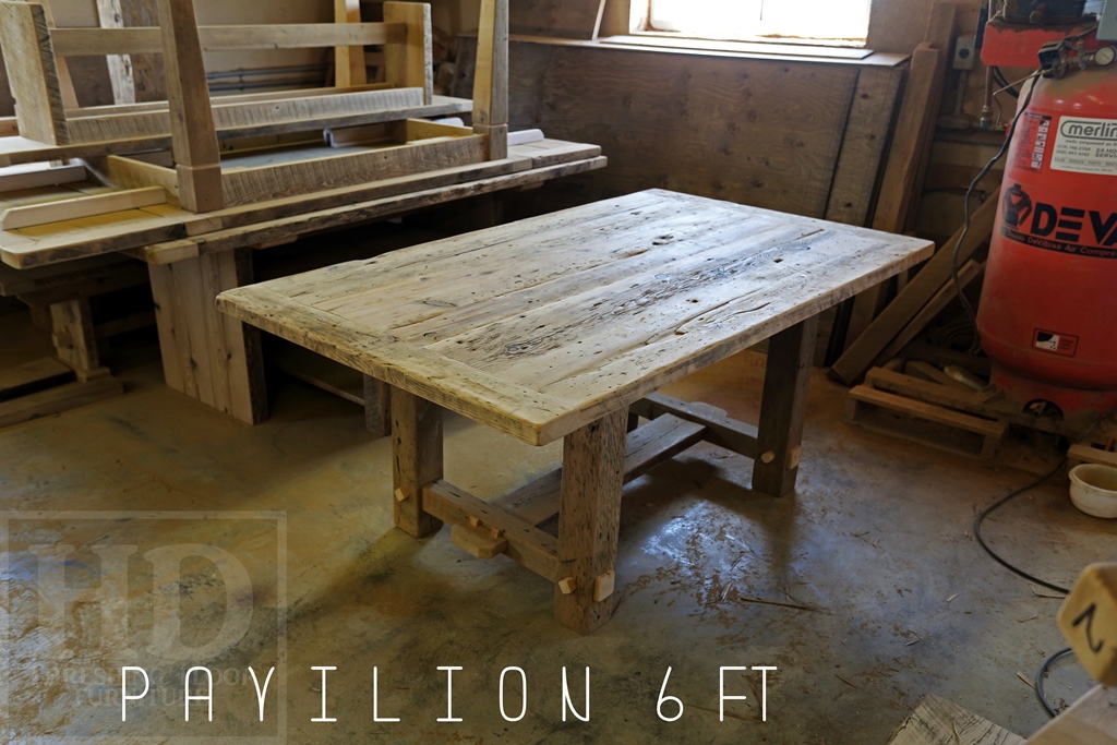 Reclaimed Wood Frame Tables | HD Threshing