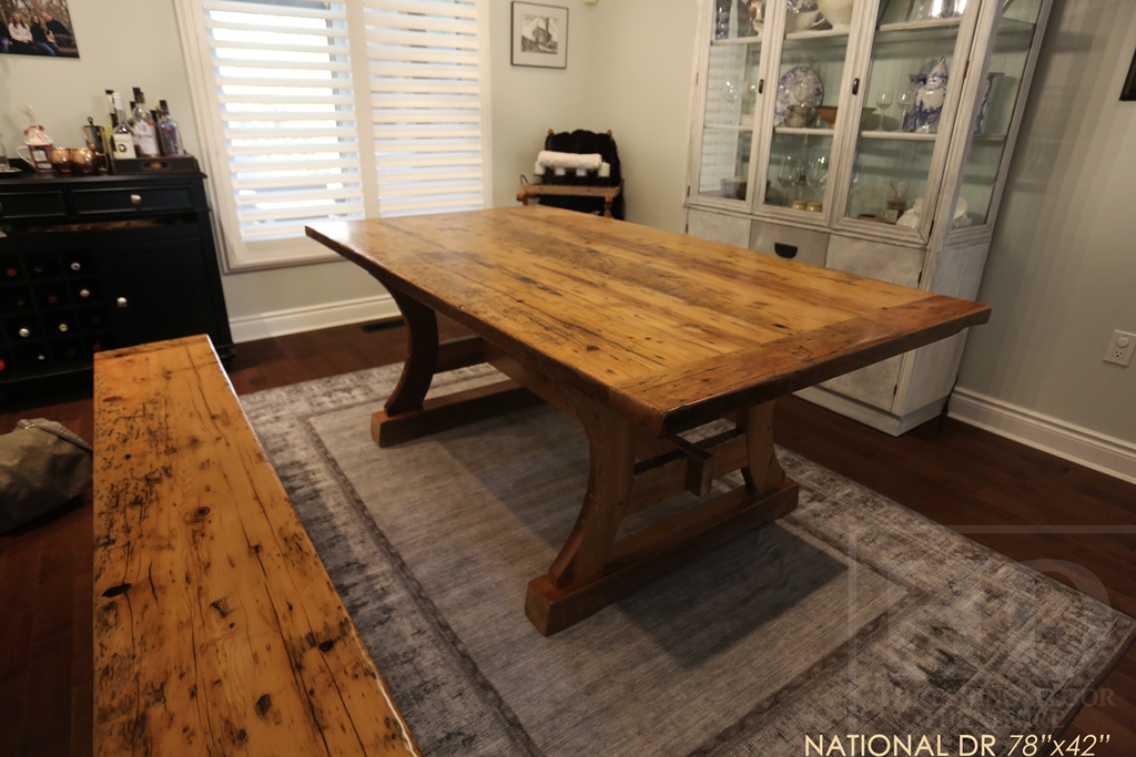Reclaimed Wood Frame Tables | HD Threshing