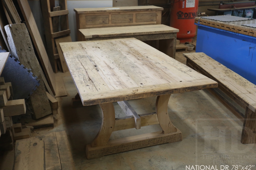 Reclaimed Wood Frame Tables | HD Threshing
