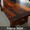 Reclaimed Wood Frame Tables | HD Threshing