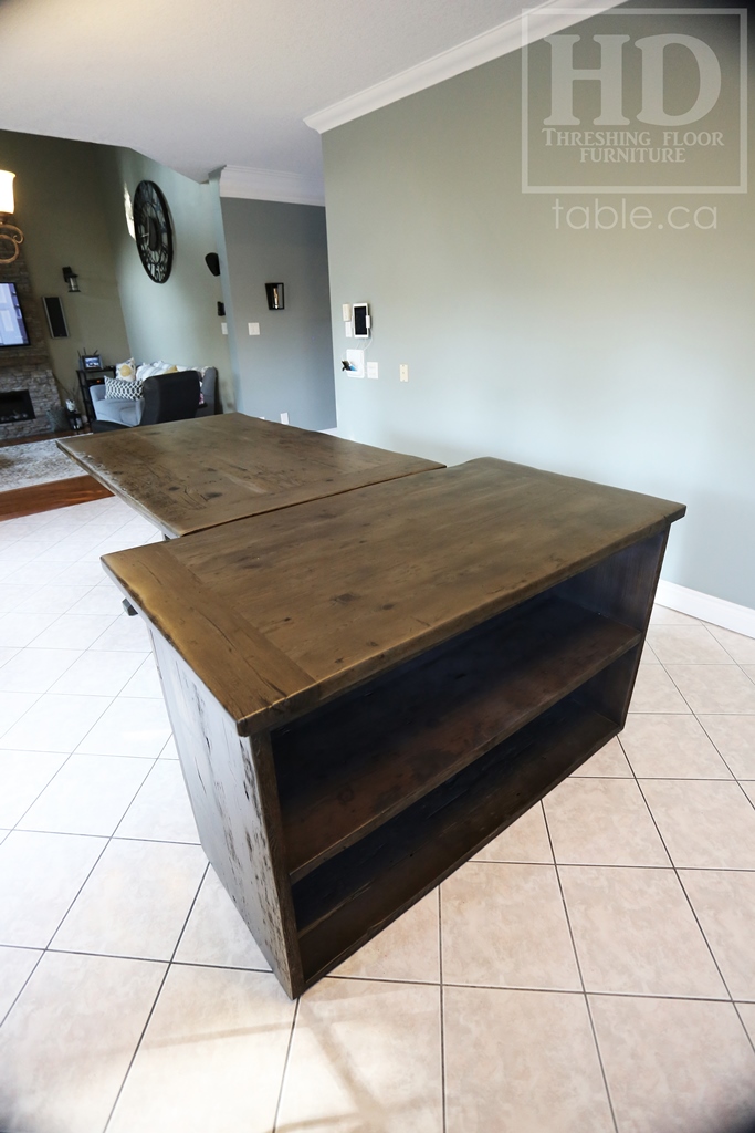 Reclaimed Wood Kitchen Island | HD Threshing Floor Furniture