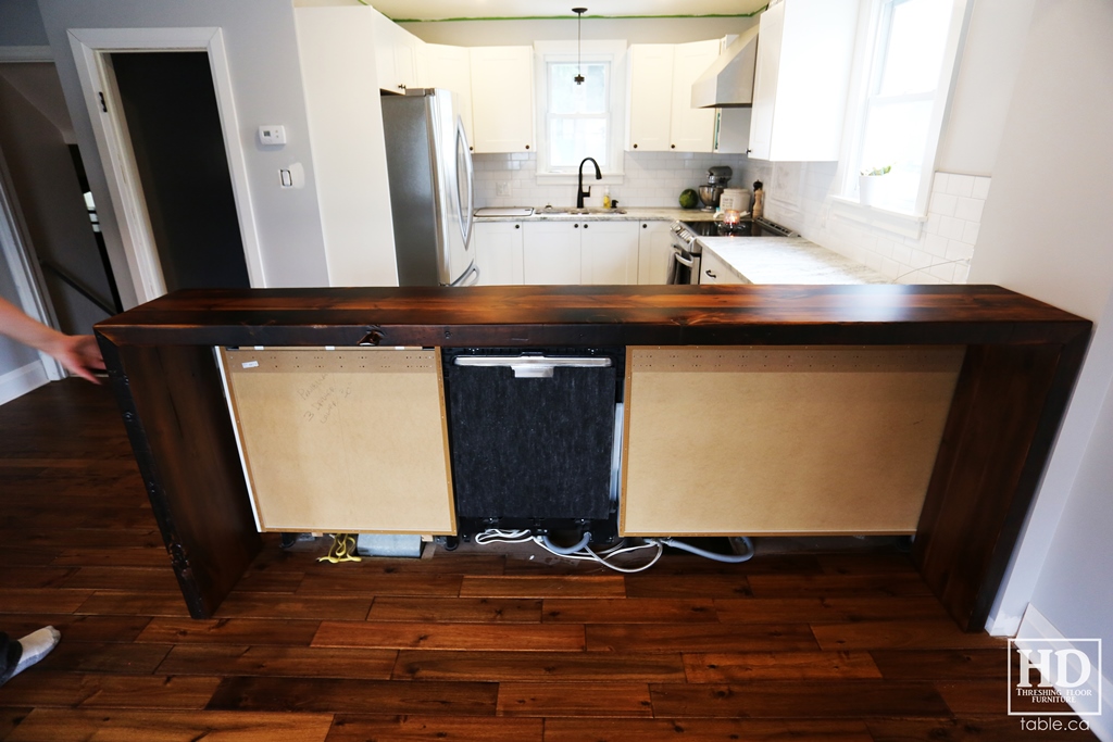 Reclaimed Wood Kitchen Island | HD Threshing Floor Furniture