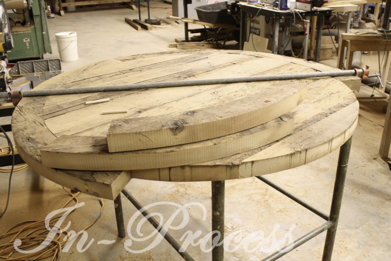 Round Reclaimed Wood Dining Table | Rustic Round Wood Tables