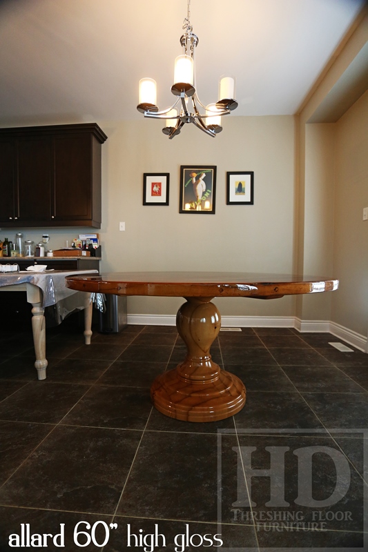 Round Reclaimed Wood Dining Table | Rustic Round Wood Tables
