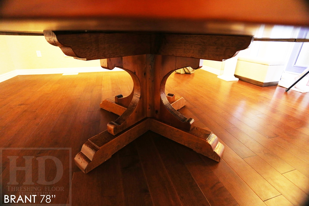 Round Reclaimed Wood Dining Table | Rustic Round Wood Tables