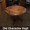 Round Reclaimed Wood Dining Table | Rustic Round Wood Tables