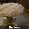 Round Reclaimed Wood Dining Table | Rustic Round Wood Tables