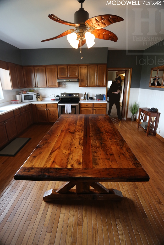 Antique Wood Sawbuck Tables | HD Threshing Floor Furniture