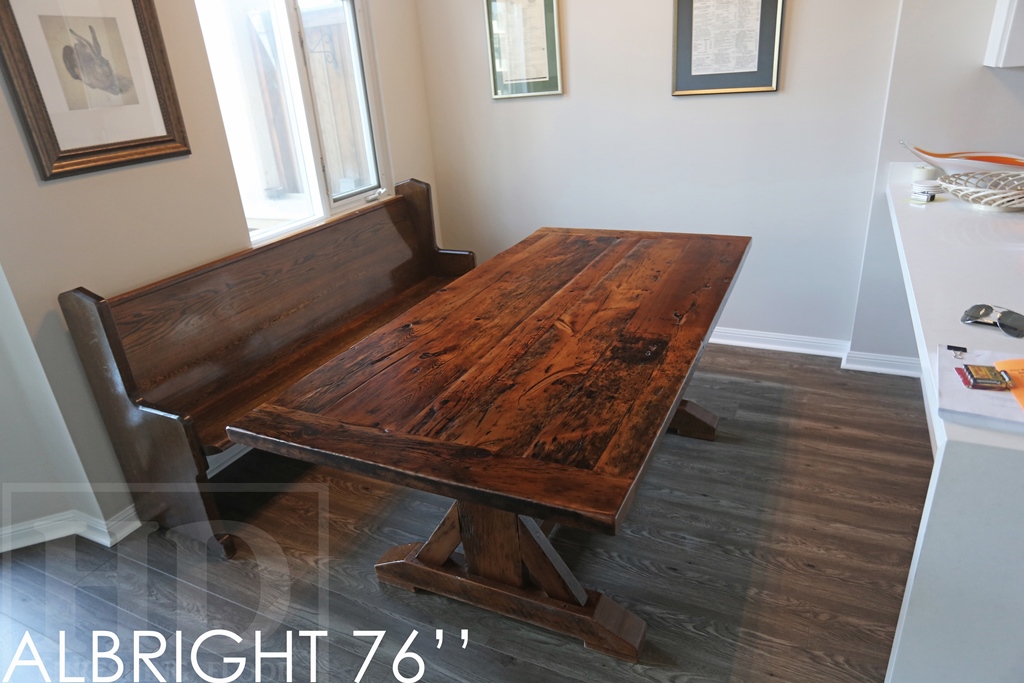 Antique Wood Sawbuck Tables | HD Threshing Floor Furniture