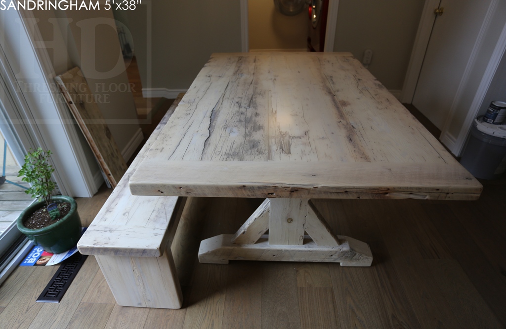 Antique Wood Sawbuck Tables | HD Threshing Floor Furniture