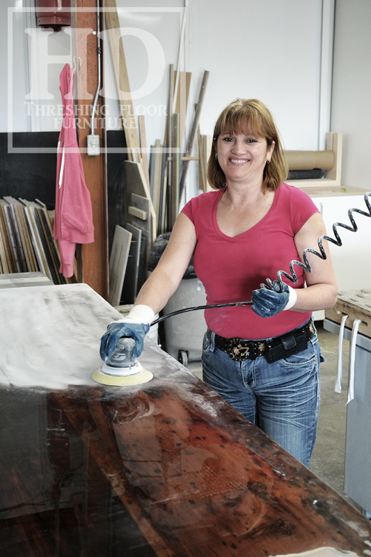 Reclaimed Wood Furniture | The Finishing Process | HD Threshing