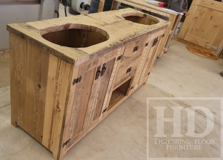 Custom Hand-Made Vanities Made from Ontario Reclaimed Barnwood with ...