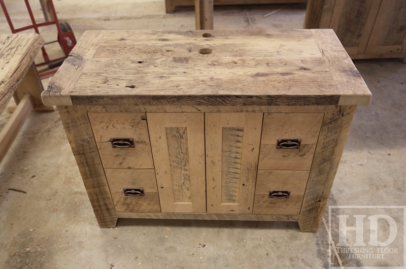 Custom Hand-Made Vanities Made from Ontario Reclaimed Barnwood with ...