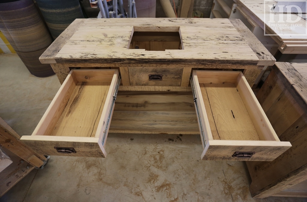 Custom Hand-Made Vanities Made from Ontario Reclaimed Barnwood with ...