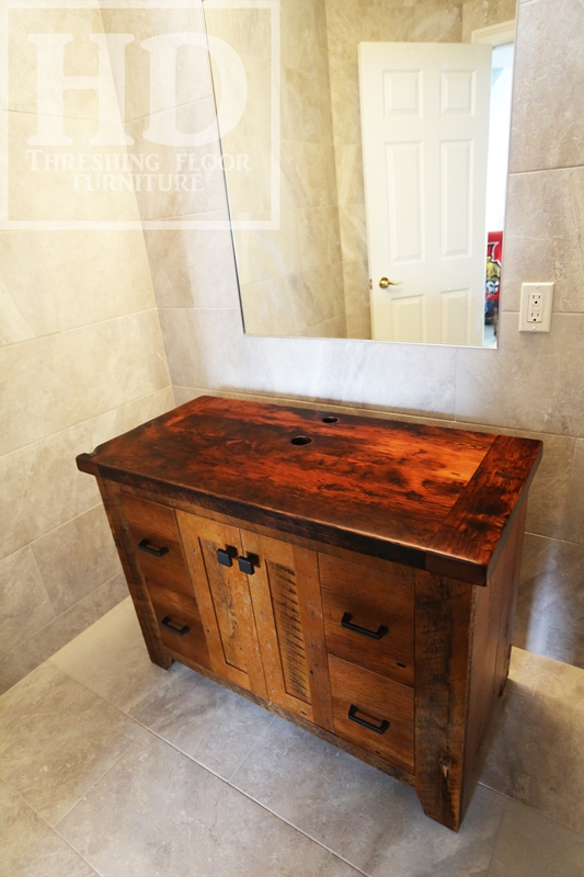 Custom Hand-Made Vanities Made from Ontario Reclaimed Barnwood with ...