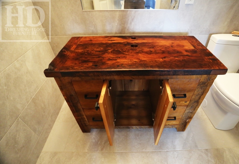 Custom Hand-Made Vanities Made from Ontario Reclaimed Barnwood with ...