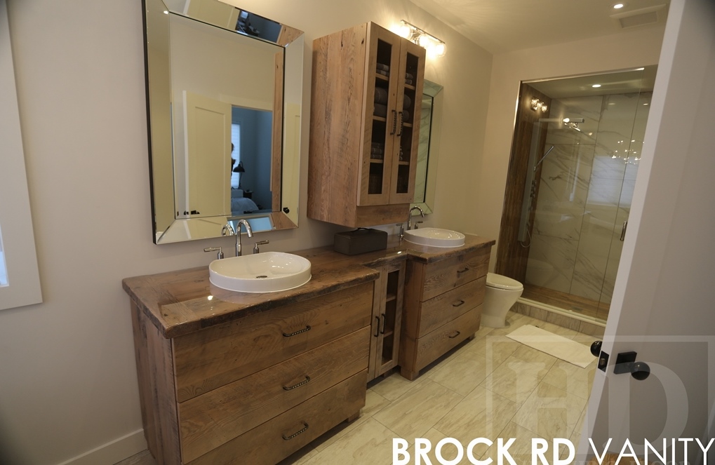 Custom Hand-Made Vanities Made from Ontario Reclaimed Barnwood with ...