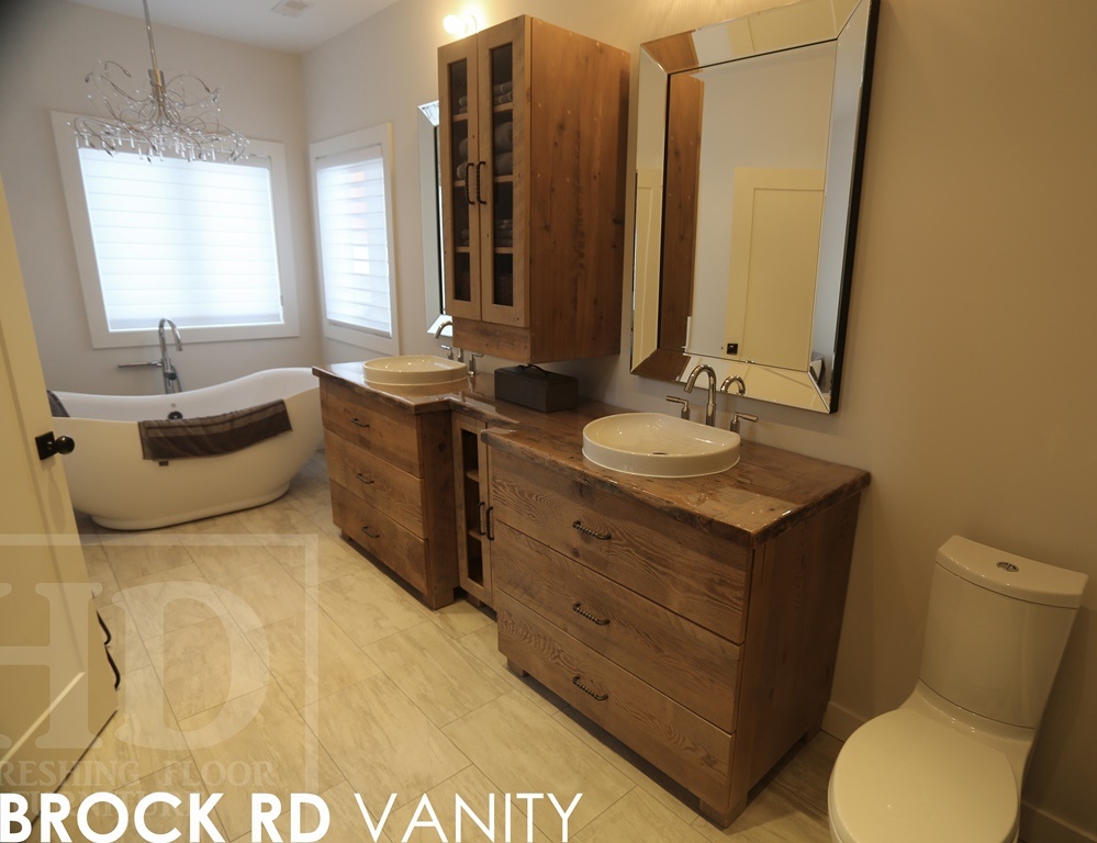 Custom Hand-Made Vanities Made from Ontario Reclaimed Barnwood with ...