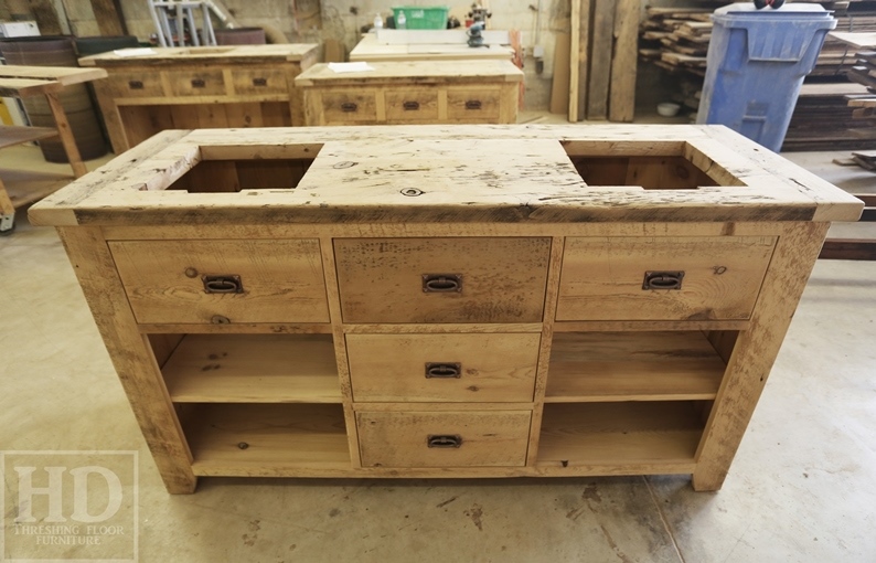 Custom Hand-Made Vanities Made from Ontario Reclaimed Barnwood with ...