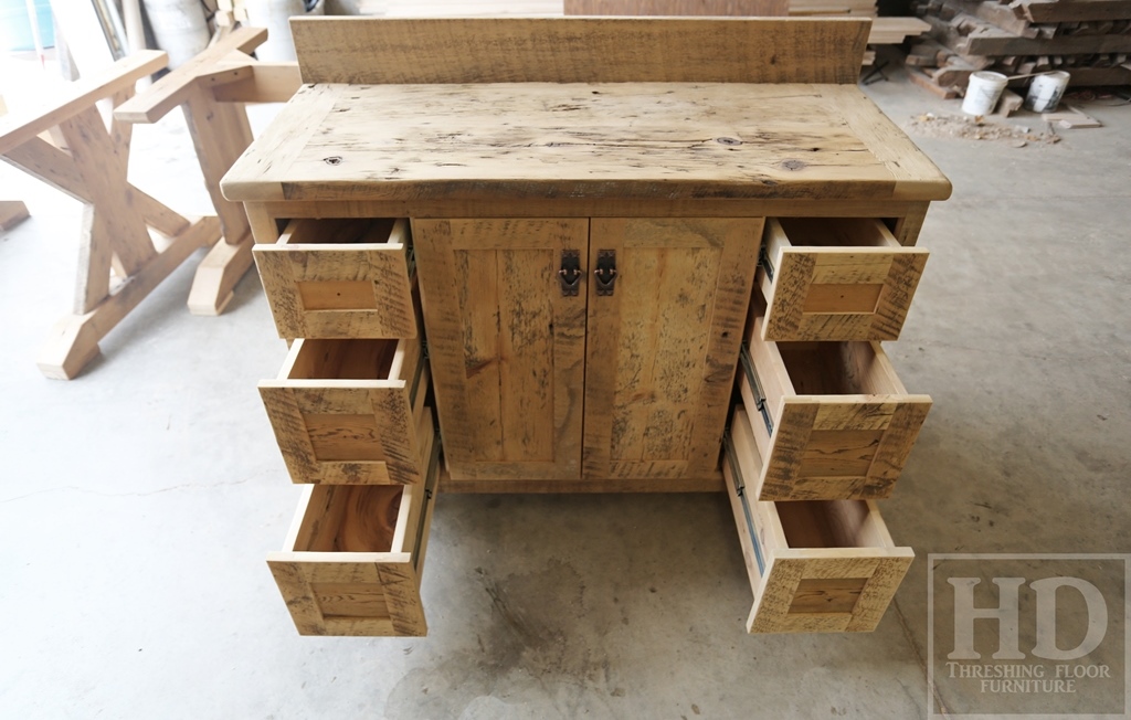 Custom Hand-Made Vanities Made from Ontario Reclaimed Barnwood with ...